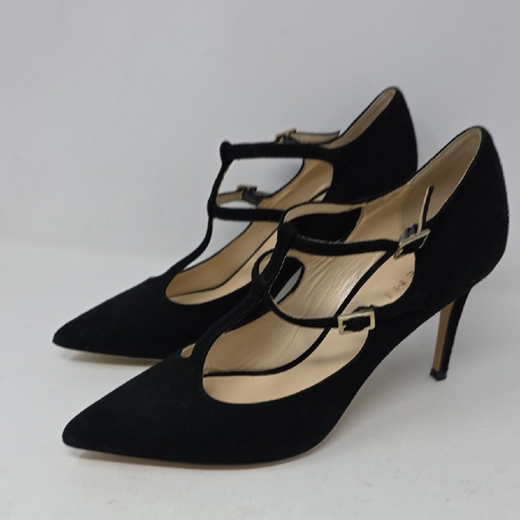 M. Gemi | Shoes | M Gemi Black Stiletto Heels With Double Mary Jane ...